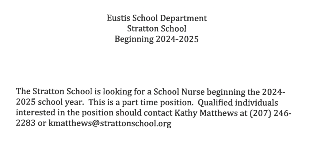 Employment Opportunities: – Stratton School