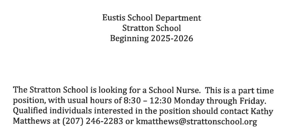 Employment Opportunities: – Stratton School